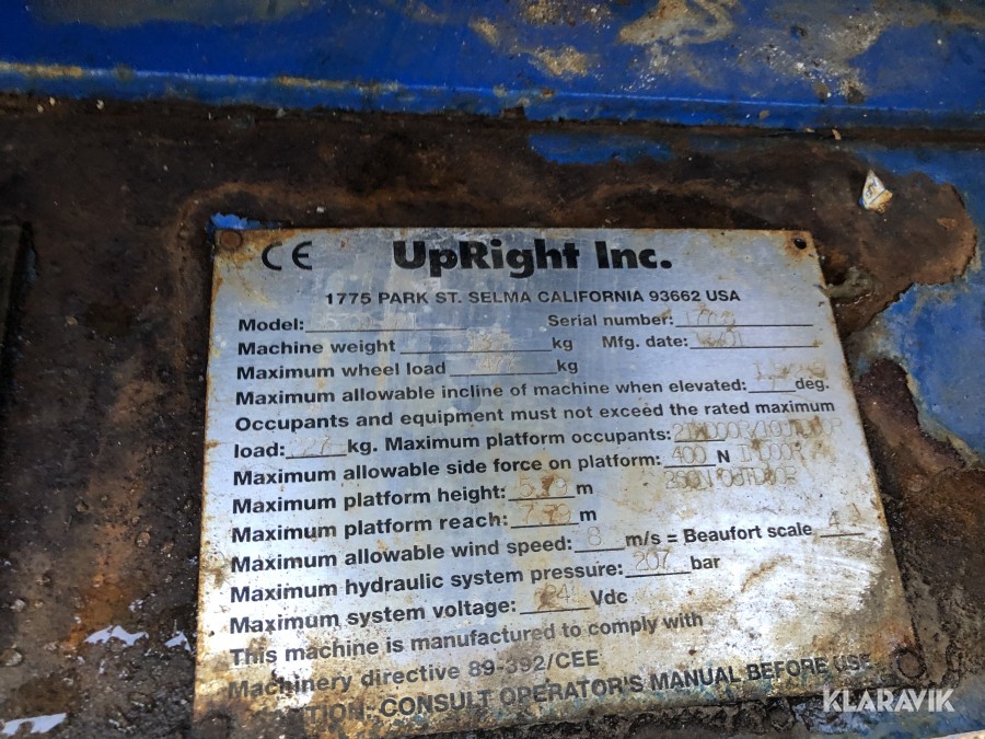 Saxlift UpRight 65700-021