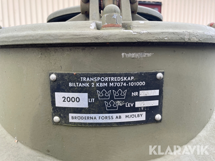 Dieseltank Bröderna forss AB 2000L, Oskarshamn, Klaravik au