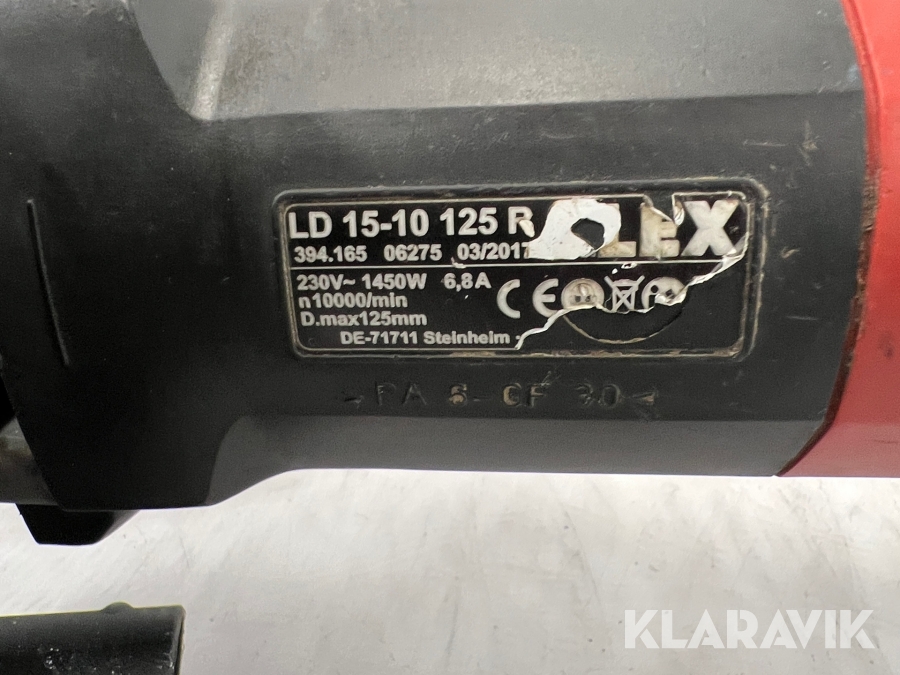 Betongslip Flex LD15-10R125MM, Svalöv, Klaravik auktioner