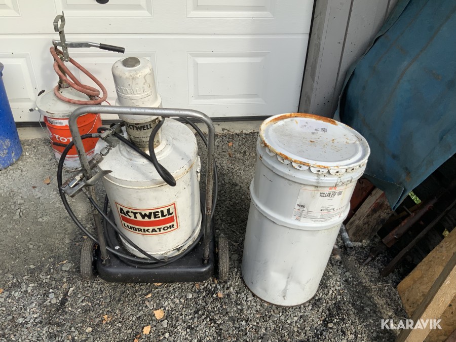 Luftdriven fettspruta Actwell inkl fett