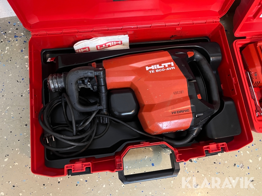 3 st handmaskiner Hilti TE 800 AVR / AG 125 - A22 / SD 5000