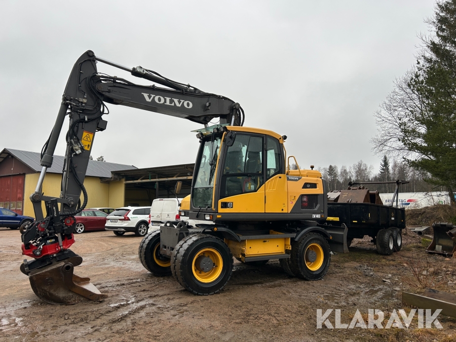 Grävmaskin Volvo EW140D, Svenljunga, Klaravik auktioner