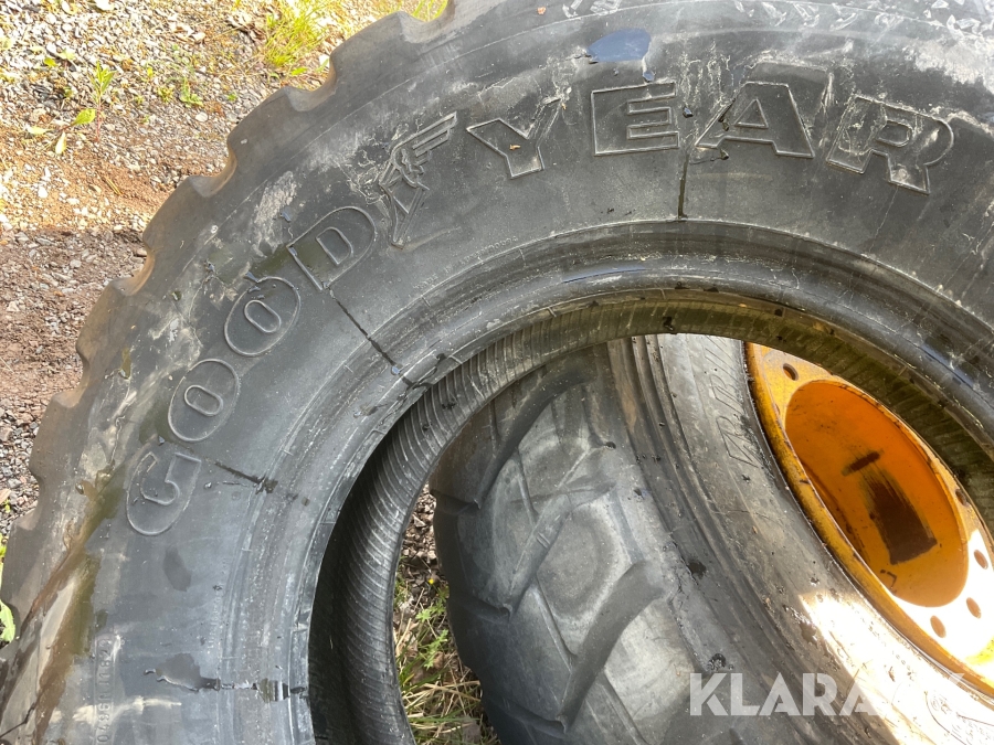 Däck Goodyear GP-2R 15.5-R25, Malung-Sälen, Klaravik auktion
