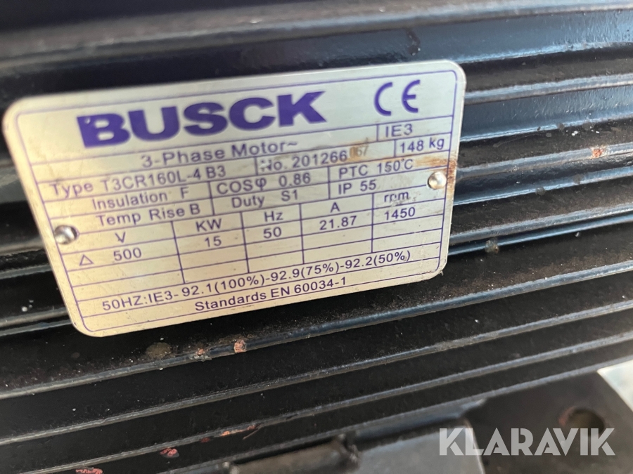 Motor Busck T3CR160L, Norrköping, Klaravik auktioner