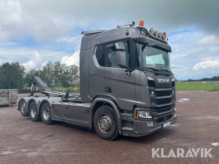Lastväxlare/Krokbil Tridem Scania R660, Åmål, Klaravik aukti