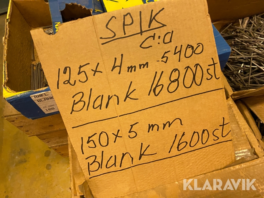 Spik stortparti, Jönköping, Klaravik auktioner