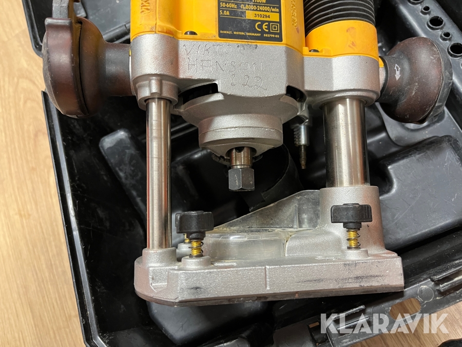 Överhandsfräs DeWalt DW621, Huddinge, Klaravik auktioner