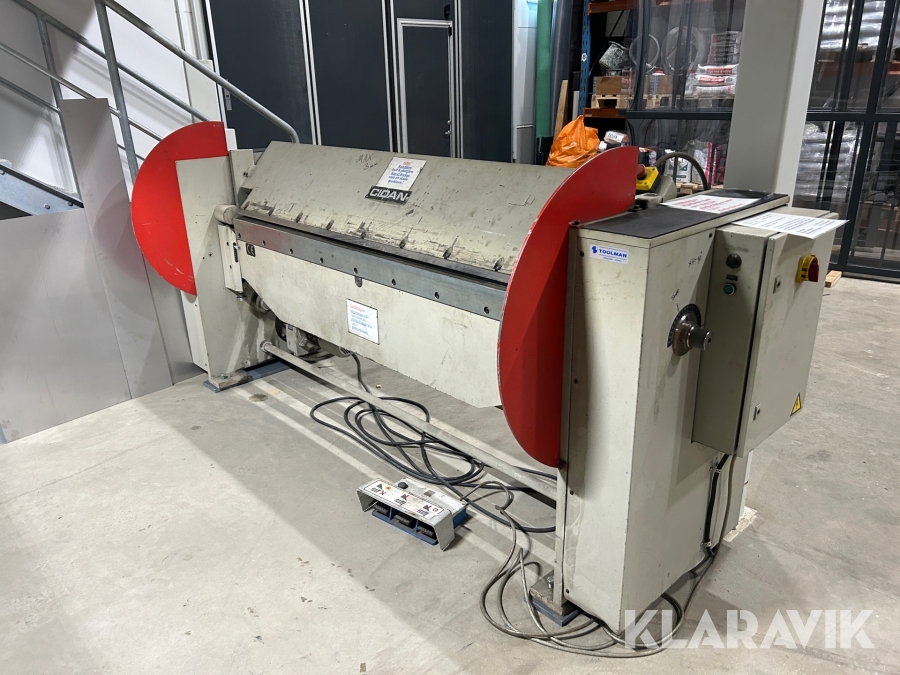 Kantvik / plåtbock Cidan KN20x 3,0, Västerås, Klaravik aukti