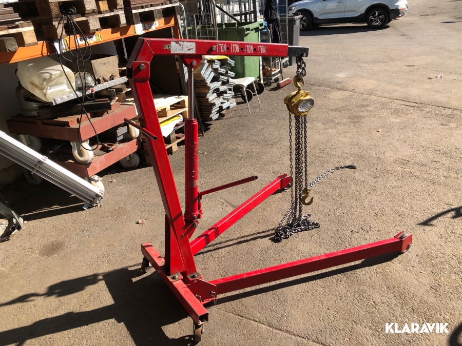 Motorlyft 1ton Med lyftblock
