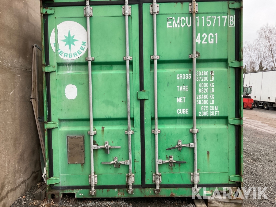 Container Evergreen E42G1M01-3, Åmål, Klaravik auktioner