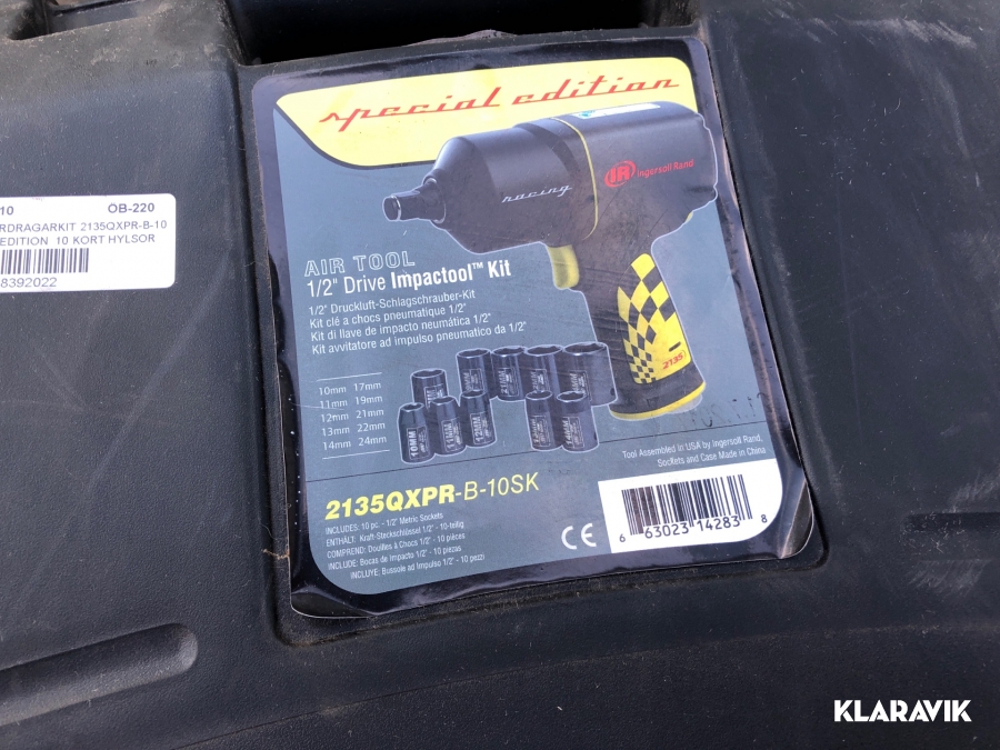 Klaravik Auktioner | Mutterdragare IR Ingersoll Rand 2135QXPR-B-10SK