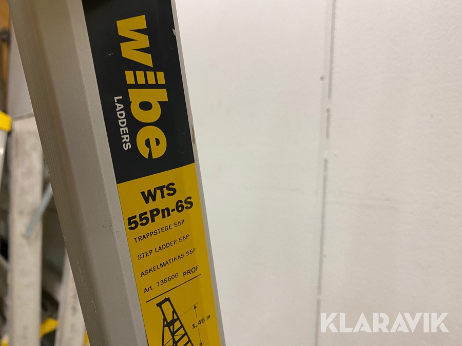 Aluminiumstegar Wibe WTS 55P-6S, Örebro, Klaravik auktioner