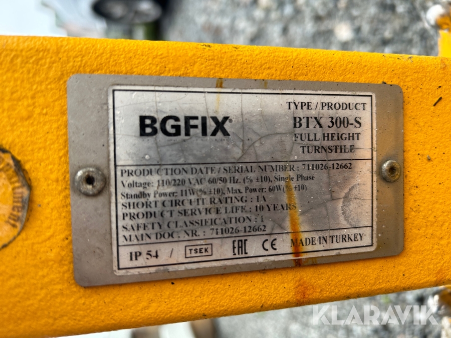 Rotationsgrind ID06 BGFix BTX-300 -S, Uppsala, Klaravik aukt