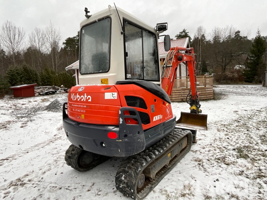 Grävmaskin / minigrävare Kubota KX61-3, Nynäshamn, Klaravik
