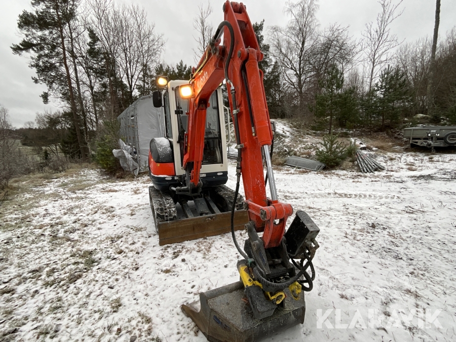 Grävmaskin / minigrävare Kubota KX61-3, Nynäshamn, Klaravik