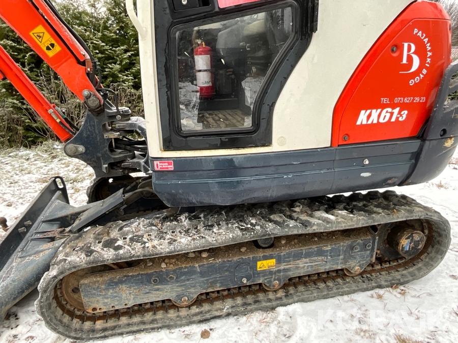 Grävmaskin / minigrävare Kubota KX61-3, Nynäshamn, Klaravik