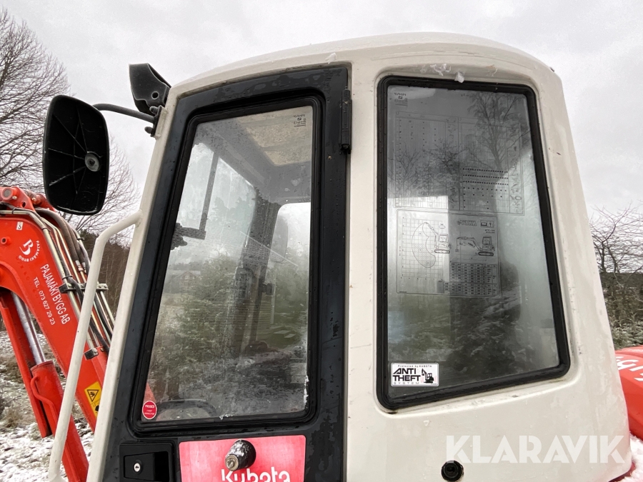 Grävmaskin / minigrävare Kubota KX61-3, Nynäshamn, Klaravik