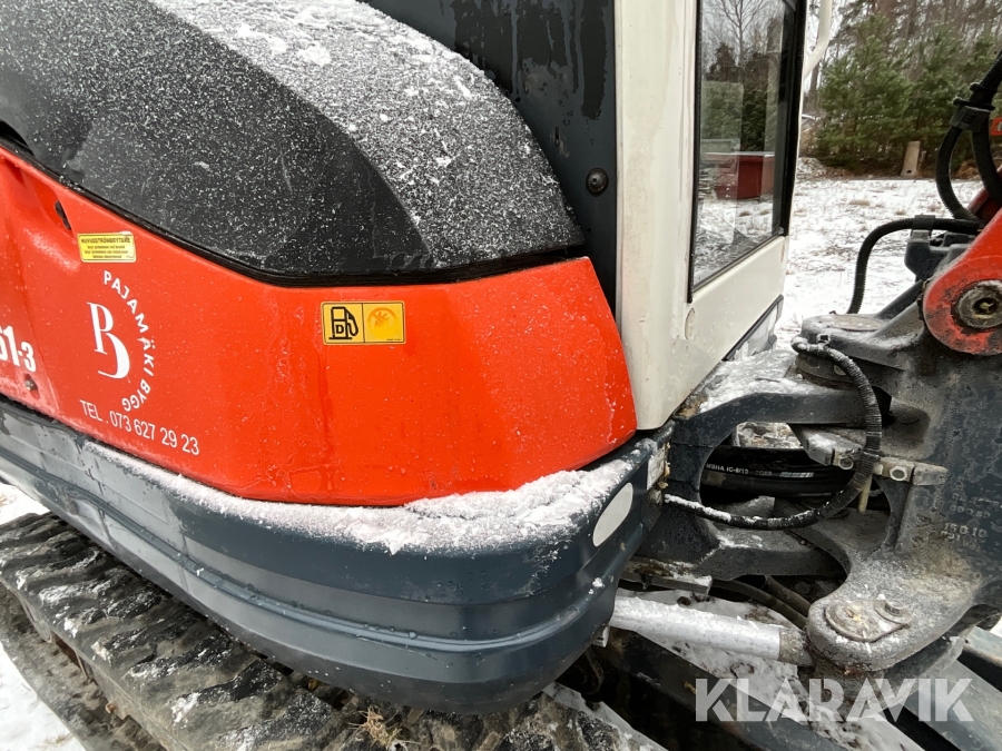 Grävmaskin / minigrävare Kubota KX61-3, Nynäshamn, Klaravik