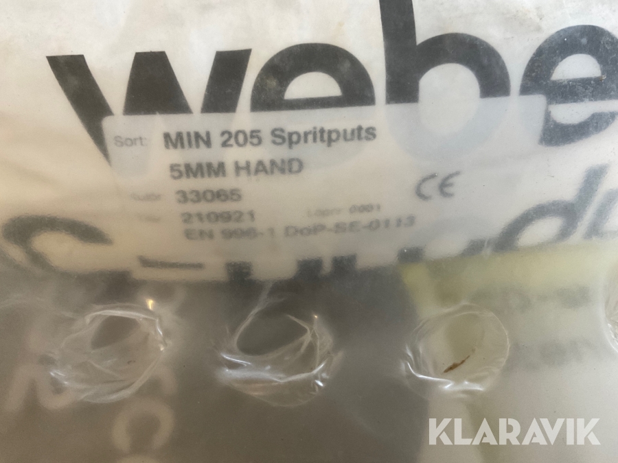 Spritputs / stänkputs Weber Webercal 232, Malung-Sälen, Klar