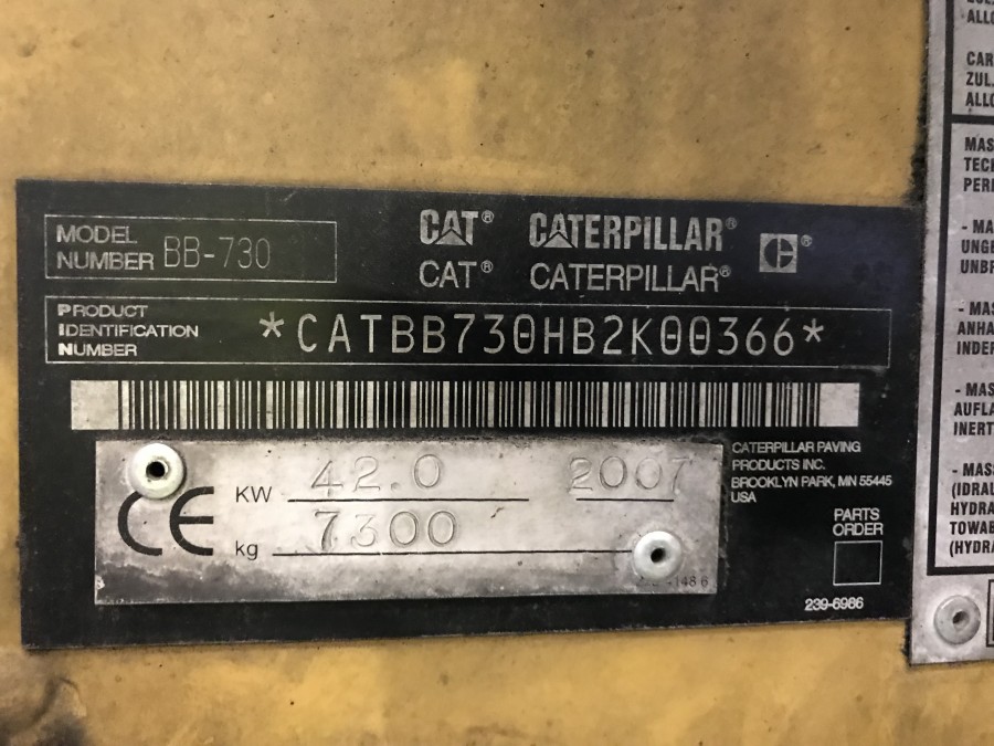 Asfaltläggare Bitelli BB-730