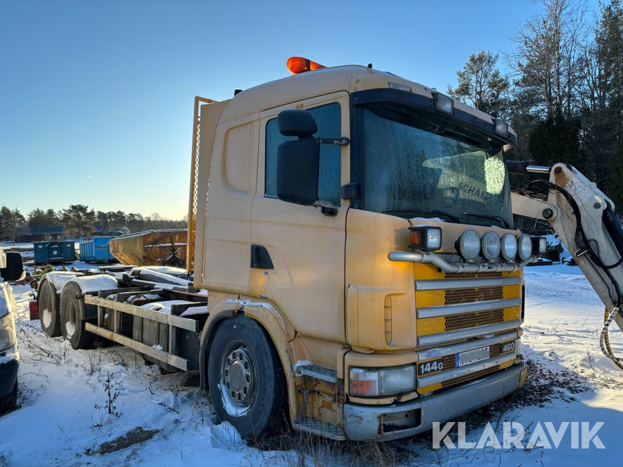 Lastväxlare Scania R144GB6X2N8460, Mönsterås, Klaravik aukti