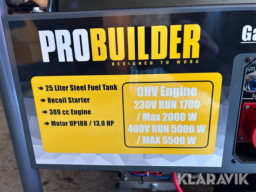 Elverk Probuilder 62760, Sollefteå, Klaravik auktioner
