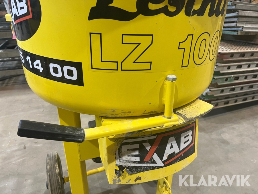 Betongblandare Lescha LZ 100, Botkyrka, Klaravik auktioner
