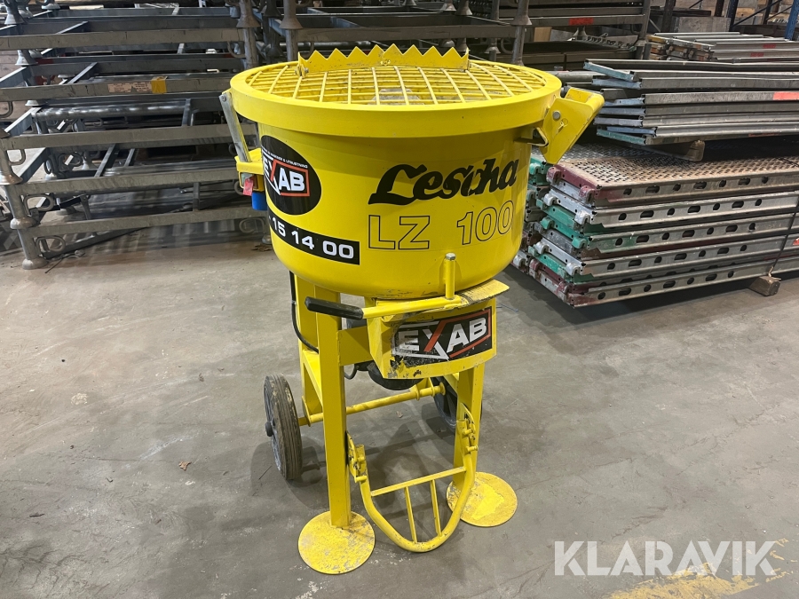 Betongblandare Lescha LZ 100, Botkyrka, Klaravik auktioner