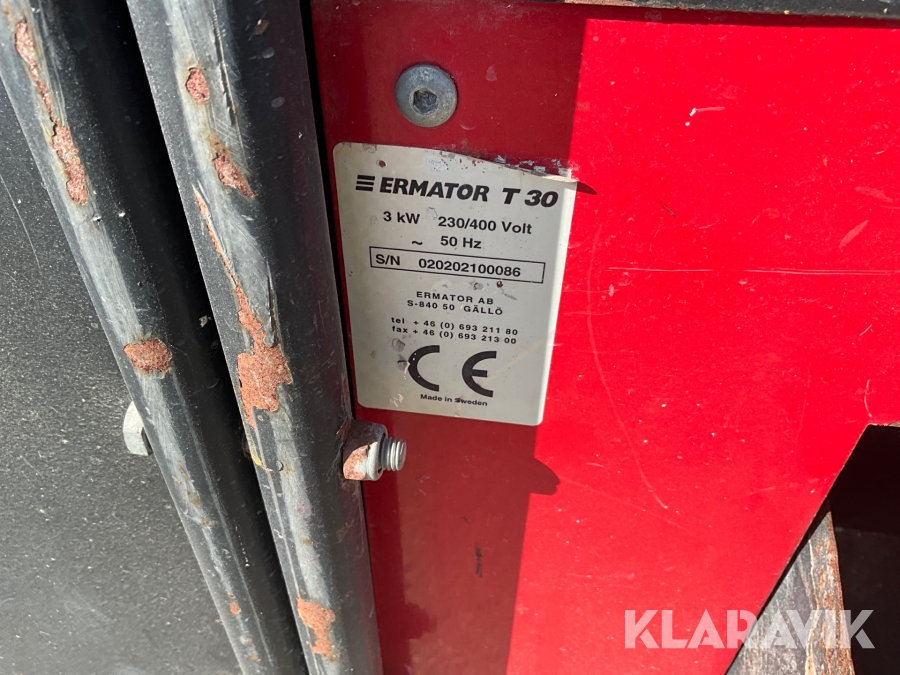 Dammsugare Pullman Ermator T30, Katrineholm, Klaravik auktio