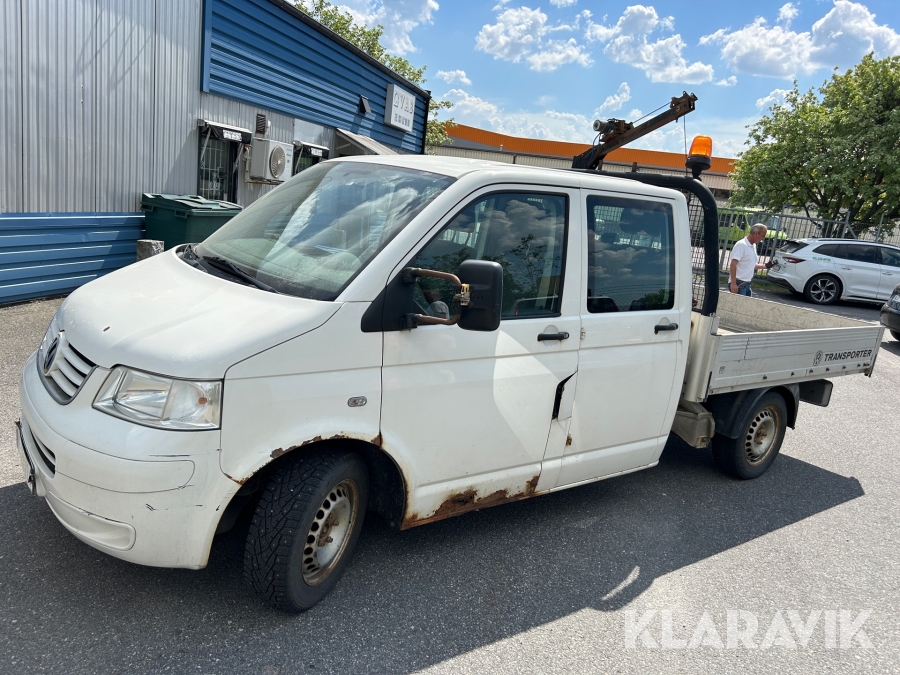Flakbil Volkswagen Transporter, Göteborg, Klaravik auktioner