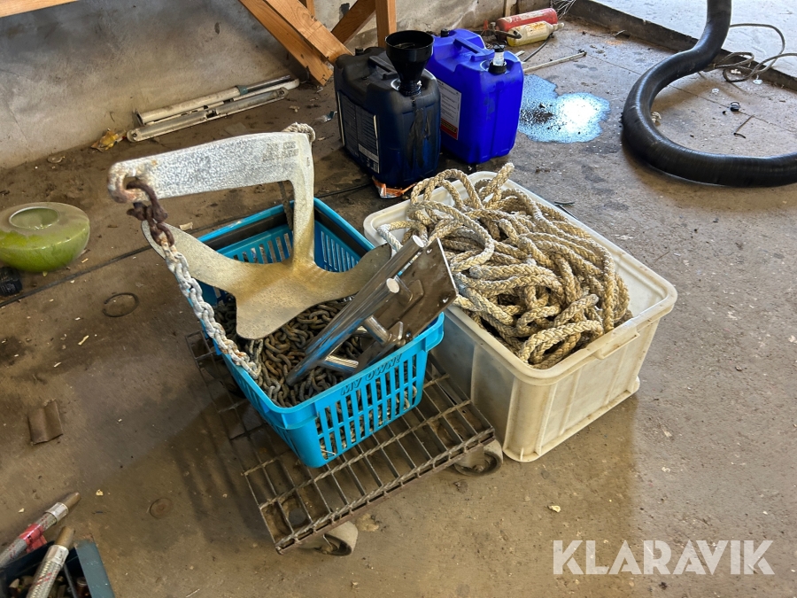 Ankare med kätting och lina Bruce Anchor 33L85-15KG, Falkenb