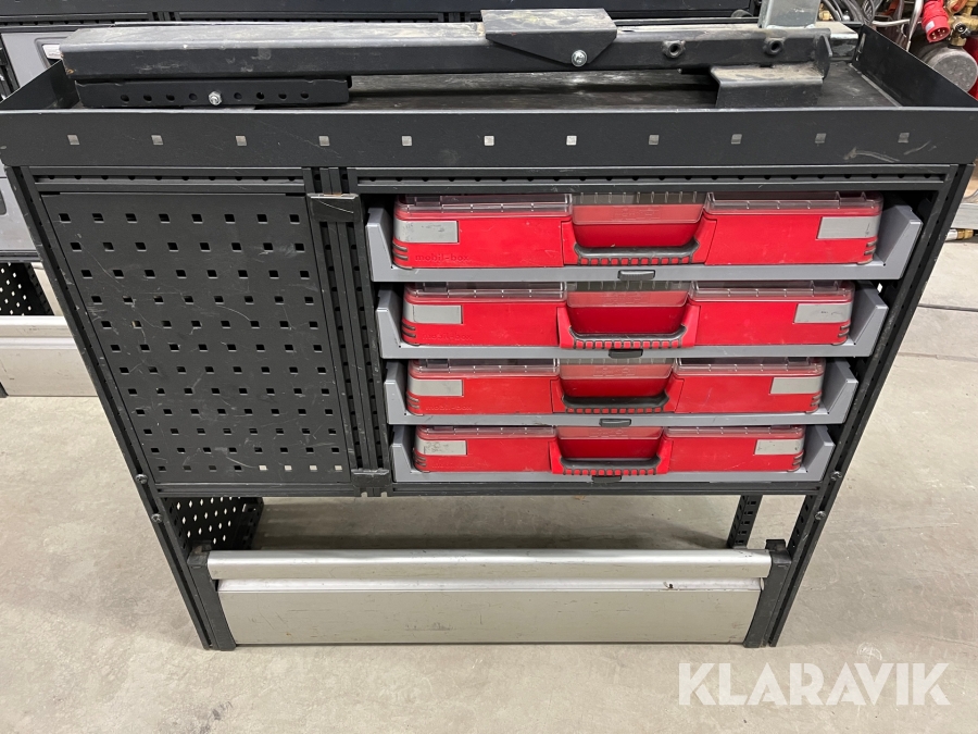 Verkstadsinredning Modulsystem, Täby, Klaravik auktioner