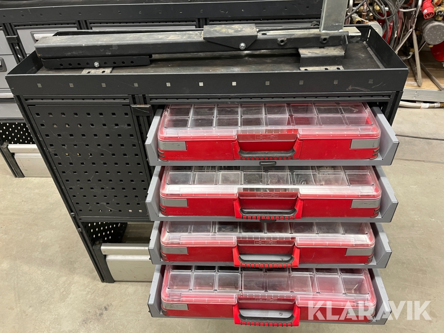 Verkstadsinredning Modulsystem, Täby, Klaravik auktioner