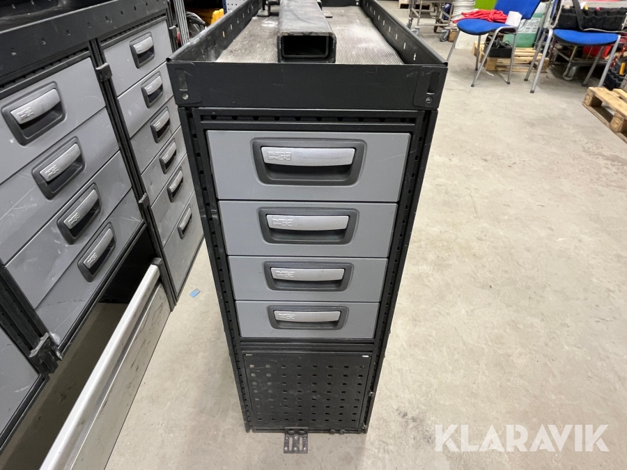 Verkstadsinredning Modulsystem, Täby, Klaravik auktioner