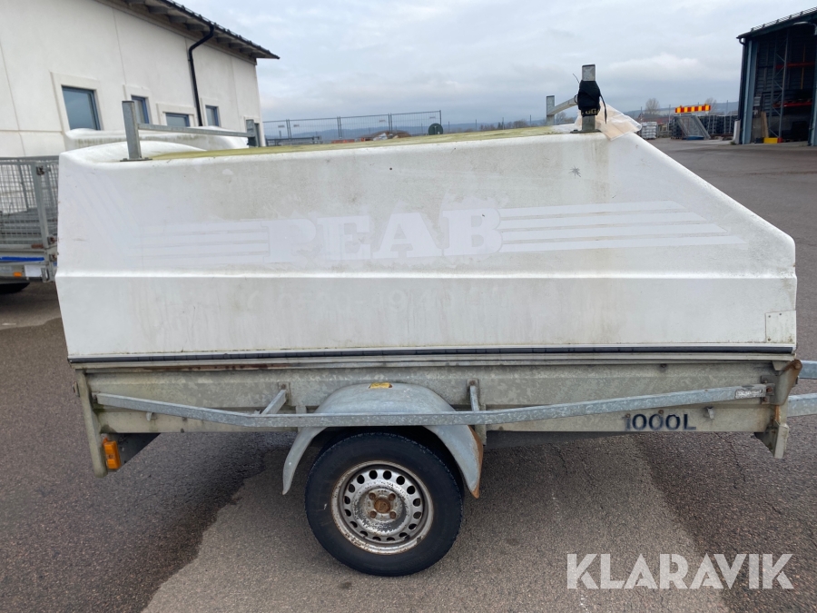Personbilssläp STAR INDUSTRIER 1000L, Ängelholm,