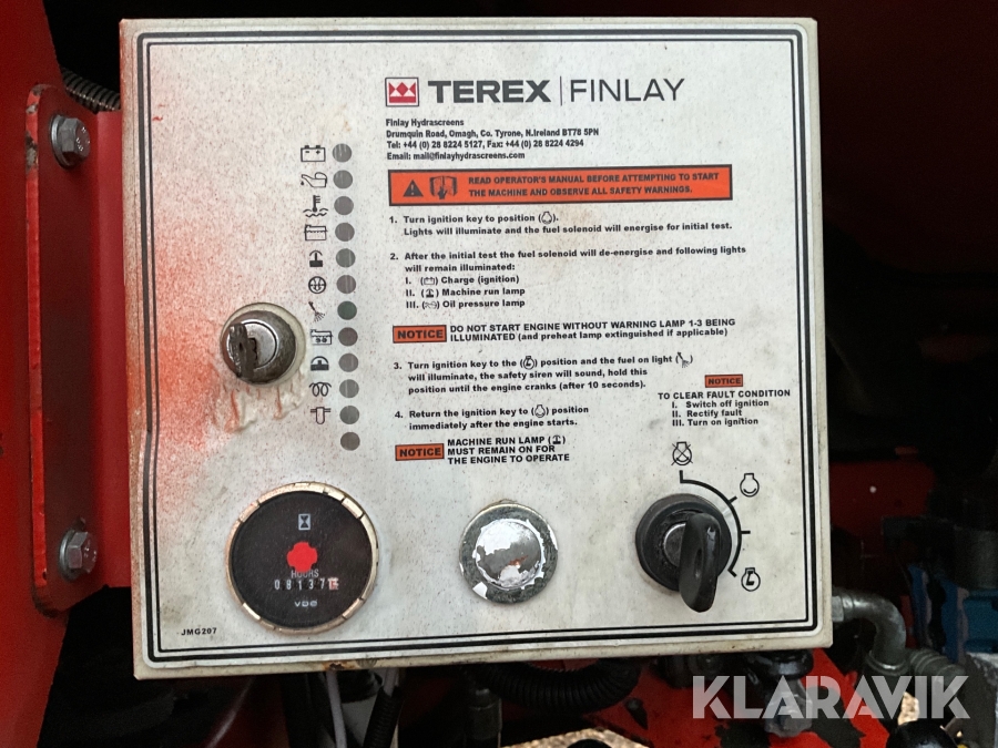 Sorteringsverk Terex Finlay 883, Umeå, Klaravik auktioner