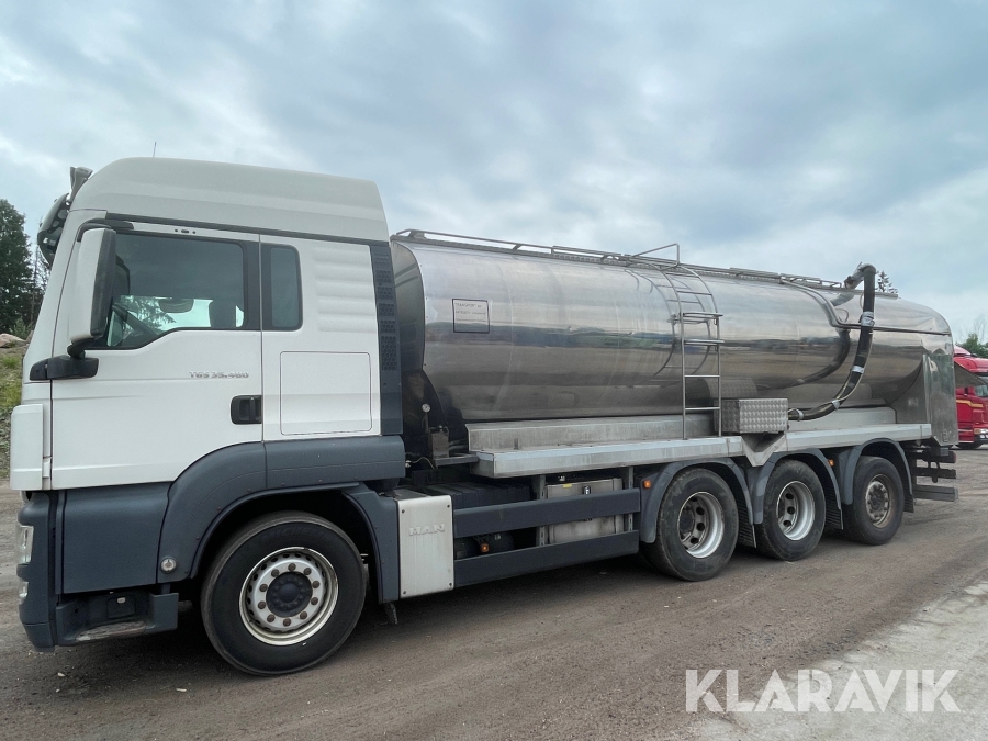 Tankbil MAN TGS 35.480 8X4-4 BL, Uppsala, Klaravik auktioner