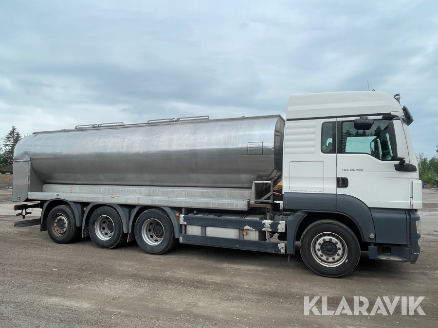 Tankbil MAN TGS 35.480 8X4-4 BL, Uppsala, Klaravik auktioner