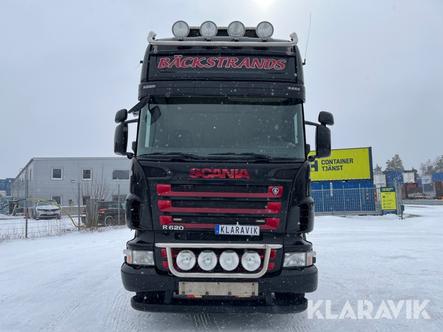 Tungdragare Dragbil Scania R620 8x4, Huddinge, Klaravik aukt