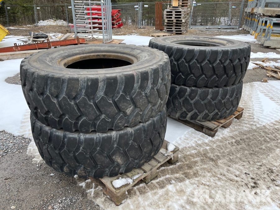 Entreprenaddäck 4 st Goodyear 17.5R25, Botkyrka, Klaravik au