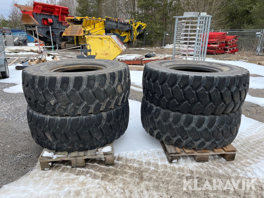 Entreprenaddäck 4 st Goodyear 17.5R25, Botkyrka, Klaravik au