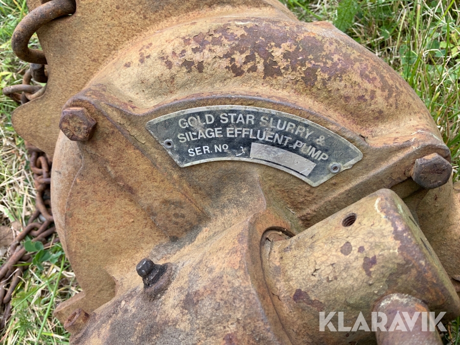 Kraftuttagsdriven pump Lawrence edwards Gold star slurry, Ny