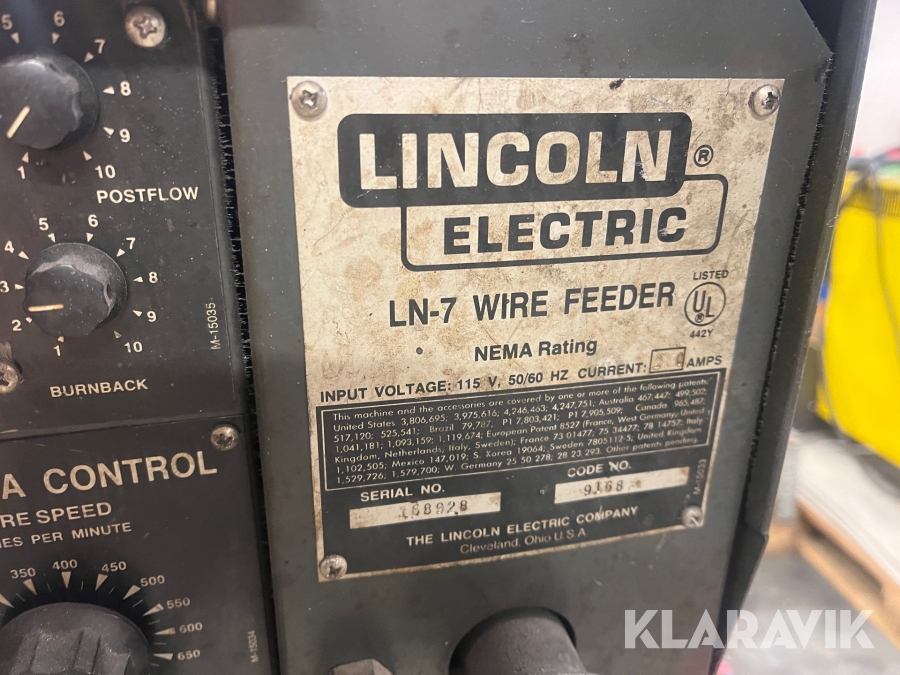 Svets Lincoln Norweld CV 400-I, Skara, Klaravik auktioner