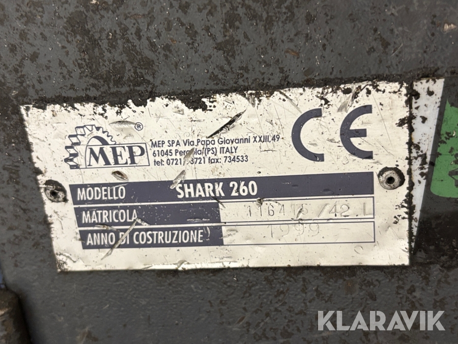 Kallbandssåg MEP Shark 260, Gävle, Klaravik auktioner