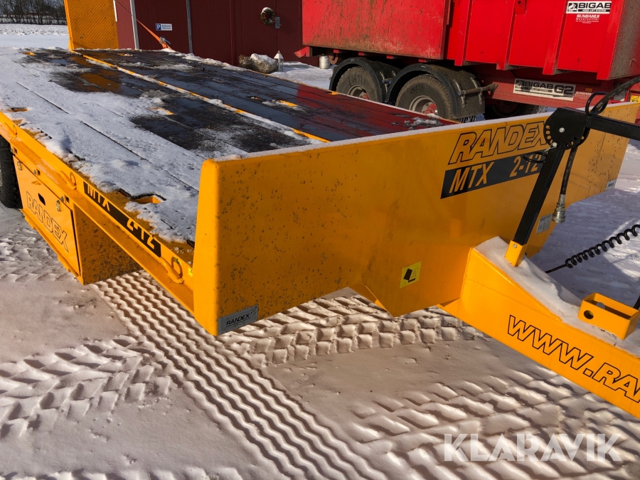 Klaravik Auktioner | Maskintrailer Randex MTX 2-12