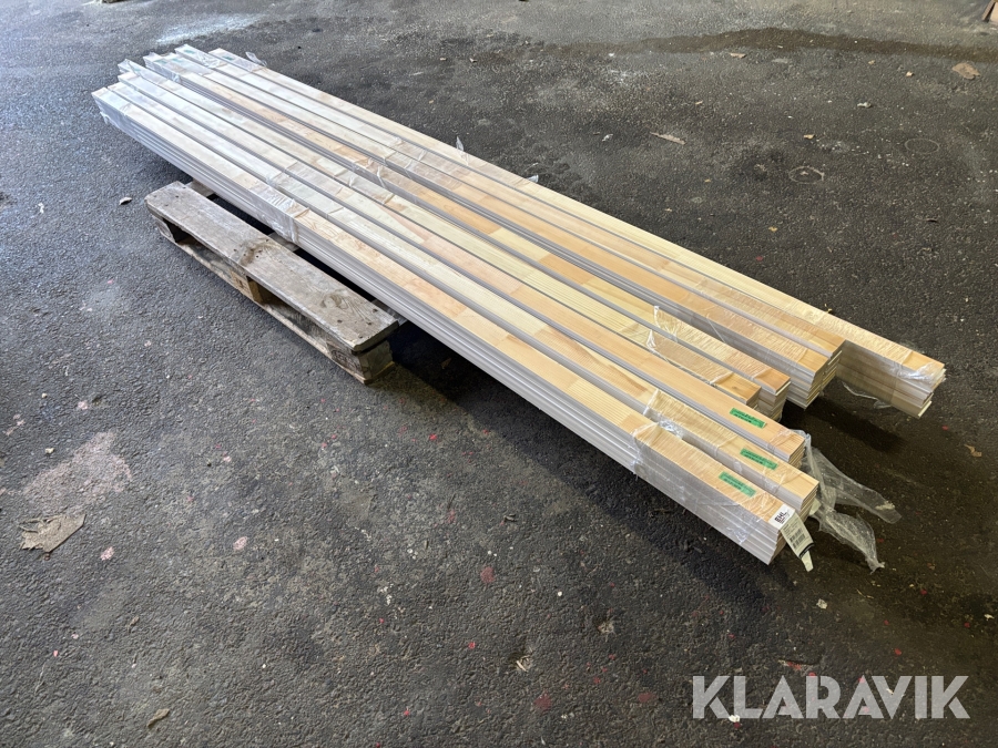 Golvlist / sockel EHL Prolist 12x56x3000 Vit, Sjöbo, Klaravi