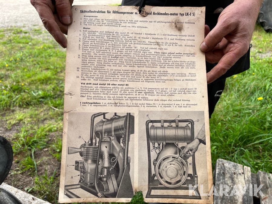 Motor till kompressor Archimedes, Karlsborg, Klaravik auktio