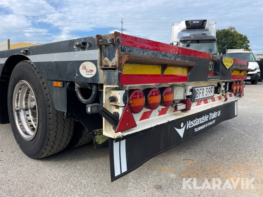 Maskintrailer/Trombontrailer Broshuis E-2190/27(31N5), Karls