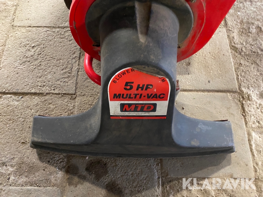 Lövsug MTD Multi-Vac, Bjuv, Klaravik auktioner