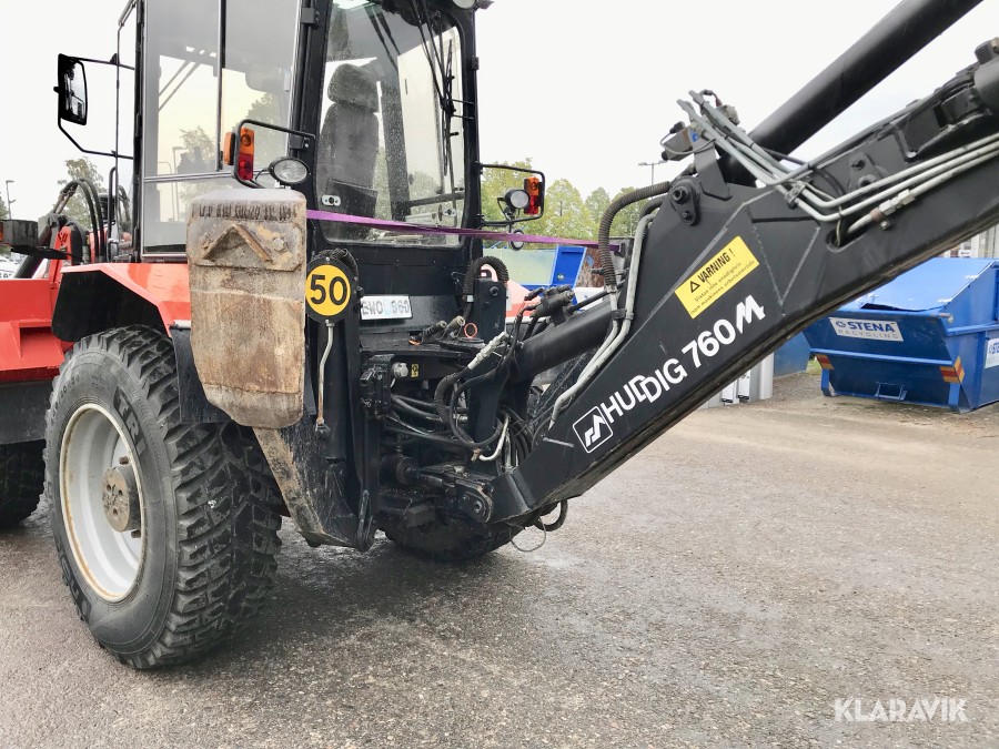 Grävlastare Huddig 760 m redskap